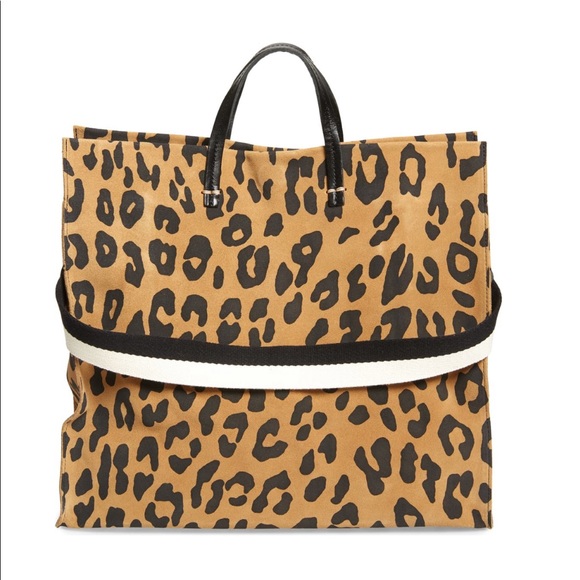 Clare V | Bags | Clare V Leopard Print Tote Bag Tan And Black | Poshmark